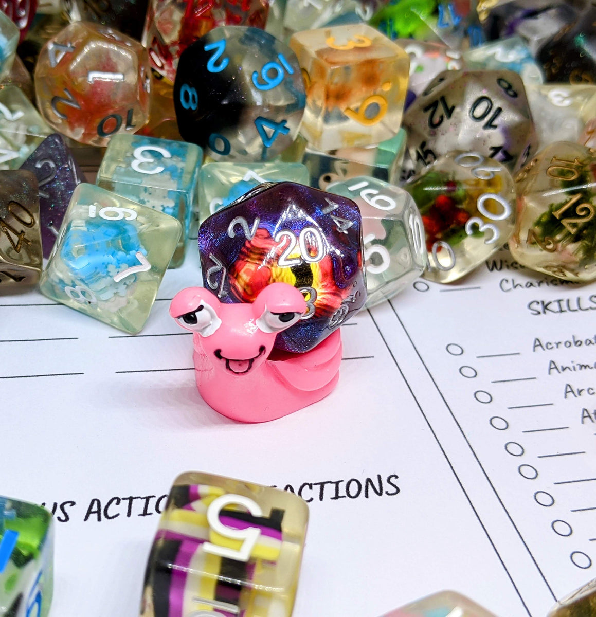 Snail Dice Guardians – Fire Forged Dice