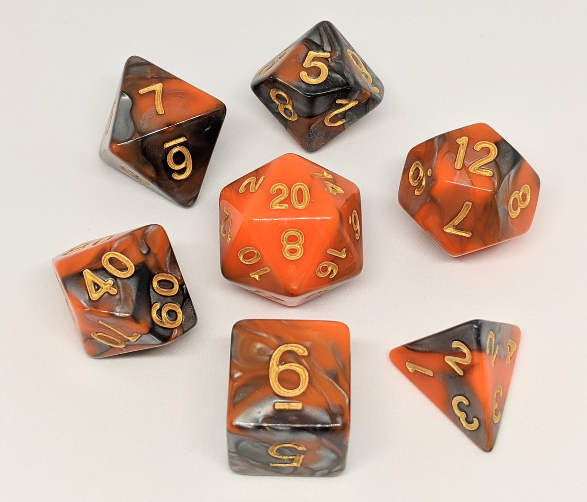 Artificer RPG Dice – Fire Forged Dice