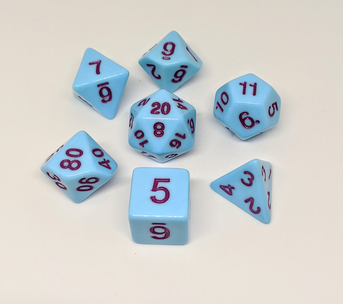 Bubblegum Ice Cream RPG Dice – Fire Forged Dice
